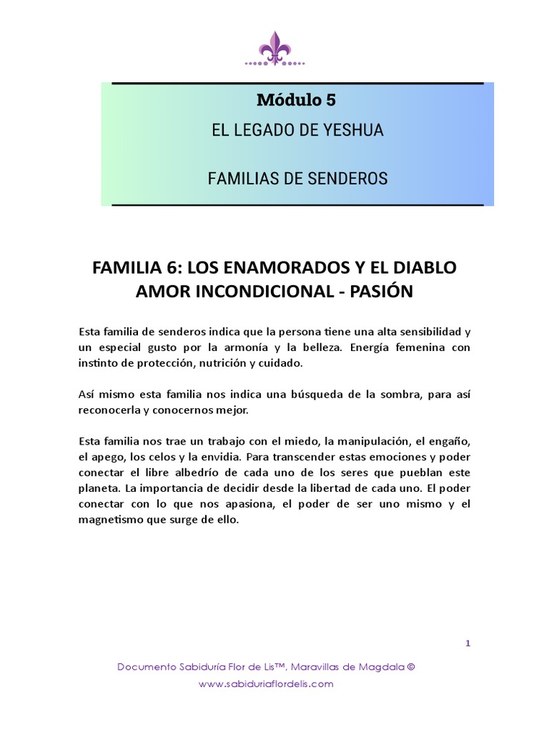 Modulo 5 Legado de Yeshua | PDF | Mente | Amor