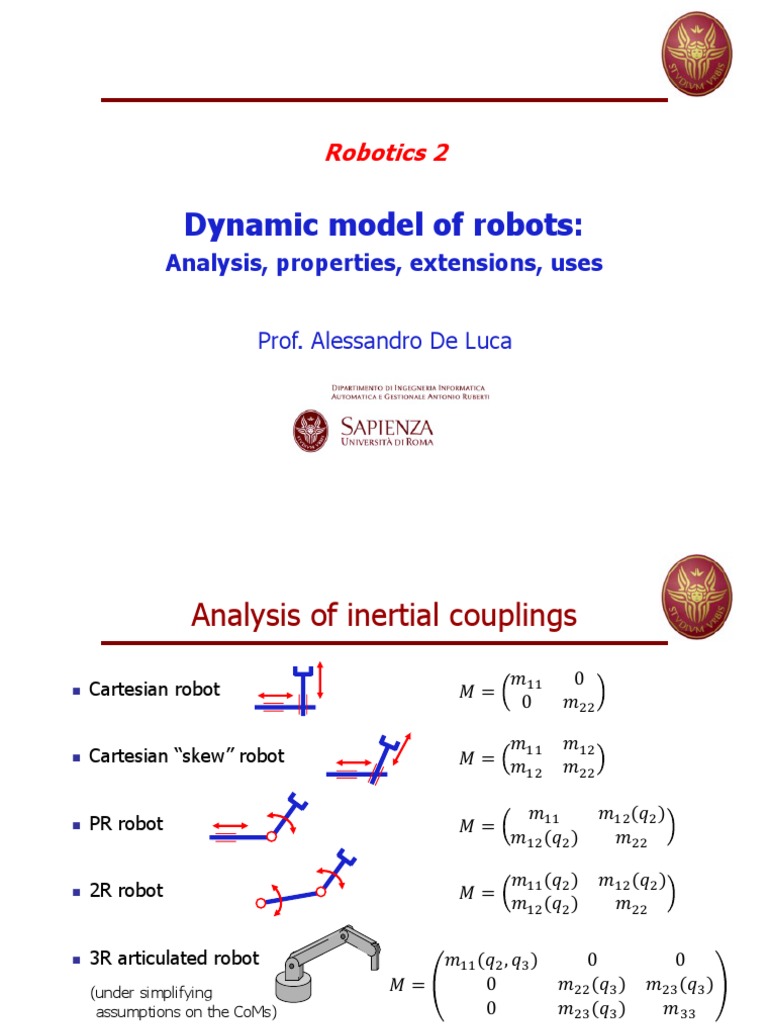05 LagrangianDynamics 3 | PDF | Electric Motor | Kinematics