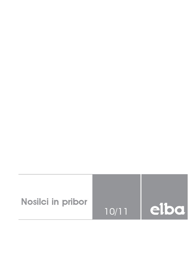 Elba Nosilci in Pribor | PDF