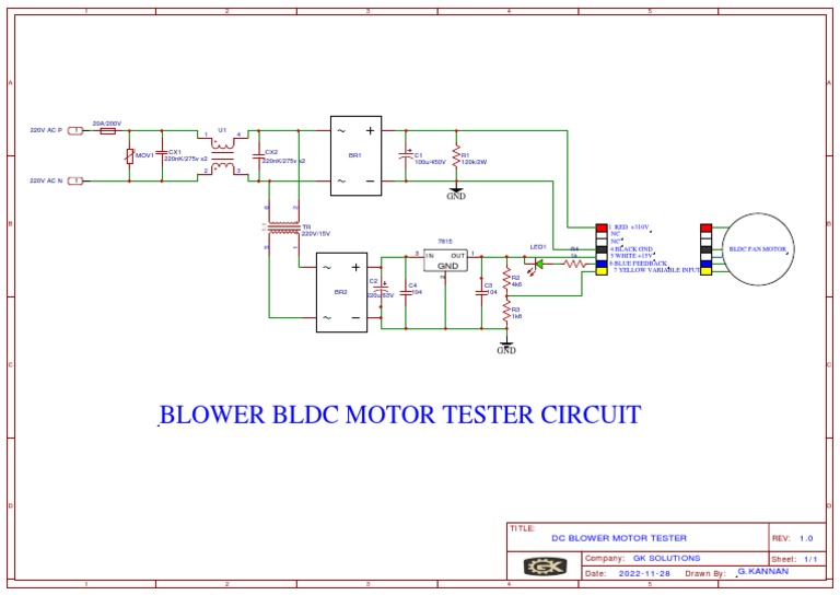 Schematic - Blower BLDC Motor Tester | PDF | Electrical Engineering ...