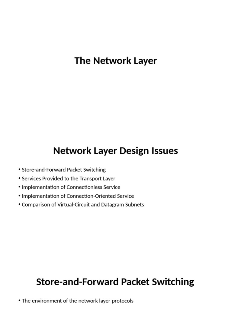 Network Layer | PDF | Routing | Network Congestion