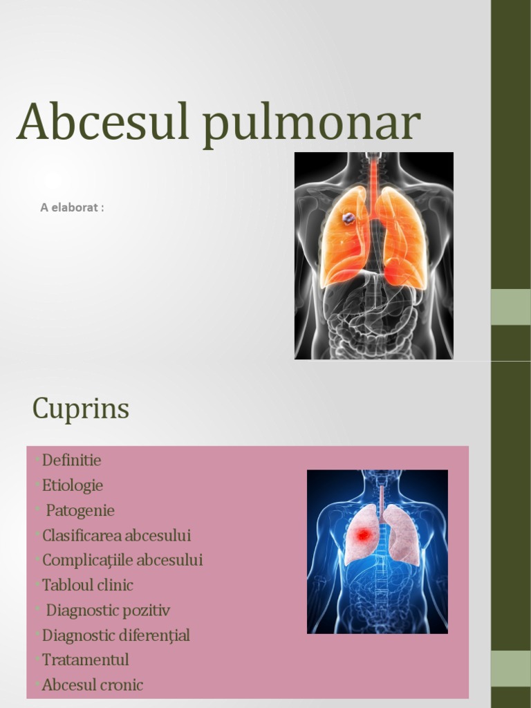 Abcesul Pulmonar | PDF