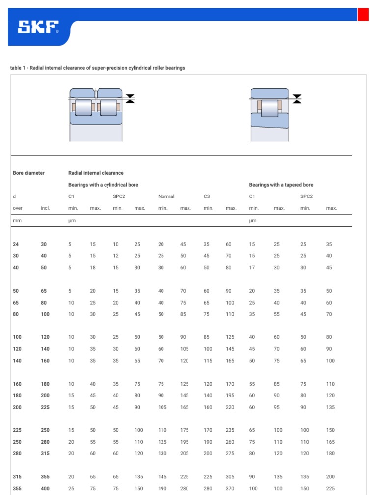 Radial Internal Clearance | PDF