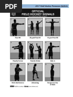Ice Hockey Referee Signal Guide | PDF | Hand | Arm