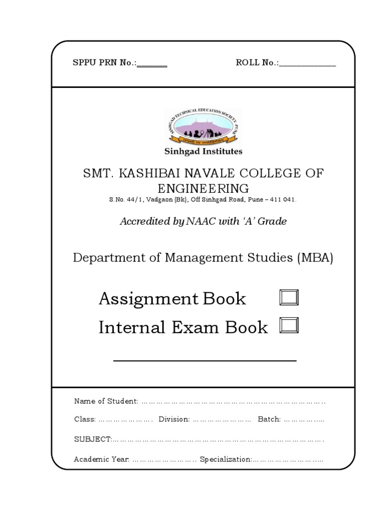 Assignment Note Book Format | PDF | Entrepreneurship | Leadership