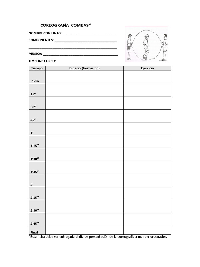 Coreografía Combas | PDF