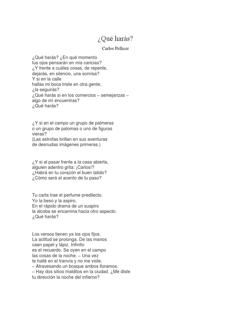 Poema. Carlos Pellicer | PDF