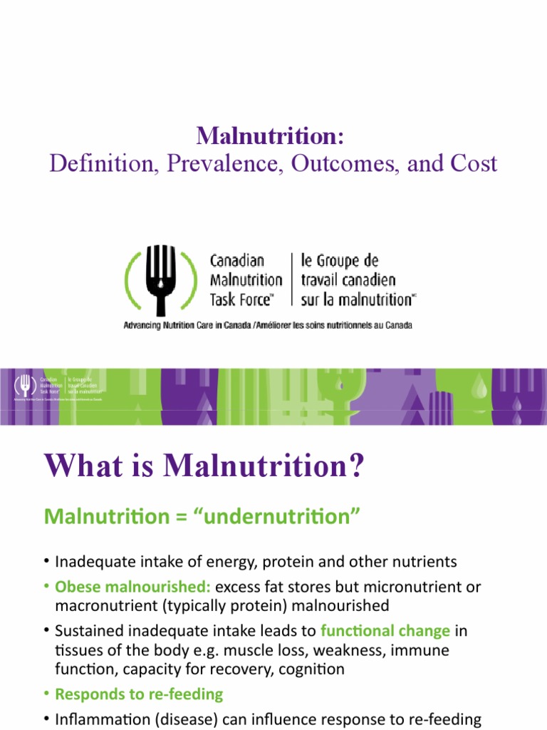Malnutrition DefOutcomesPrevCost 2017 | PDF | Malnutrition | Weight Loss