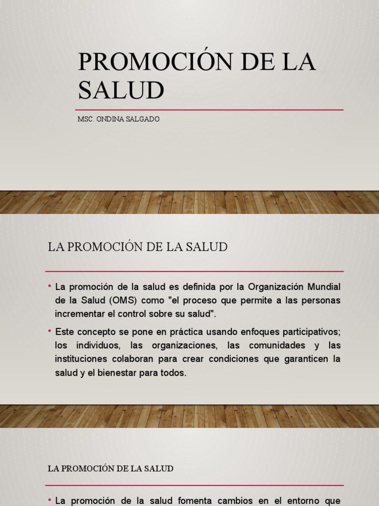 Promoción de La Salud | PDF | Promoción de la salud | Comportamiento