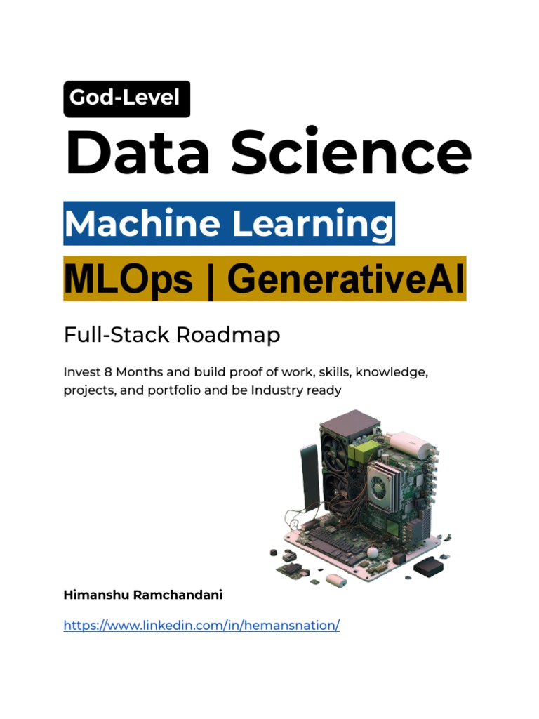 Data Science & MLOps 8-Month Roadmap | PDF | Databases | Machine Learning