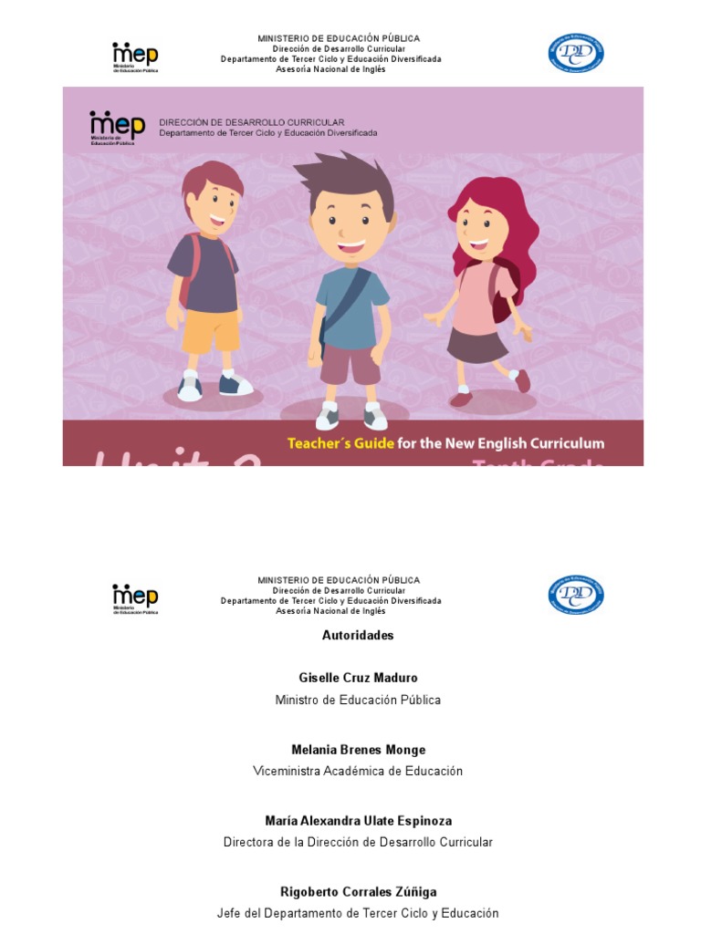 Teacher S Guide Unit 2-10th Grade | PDF