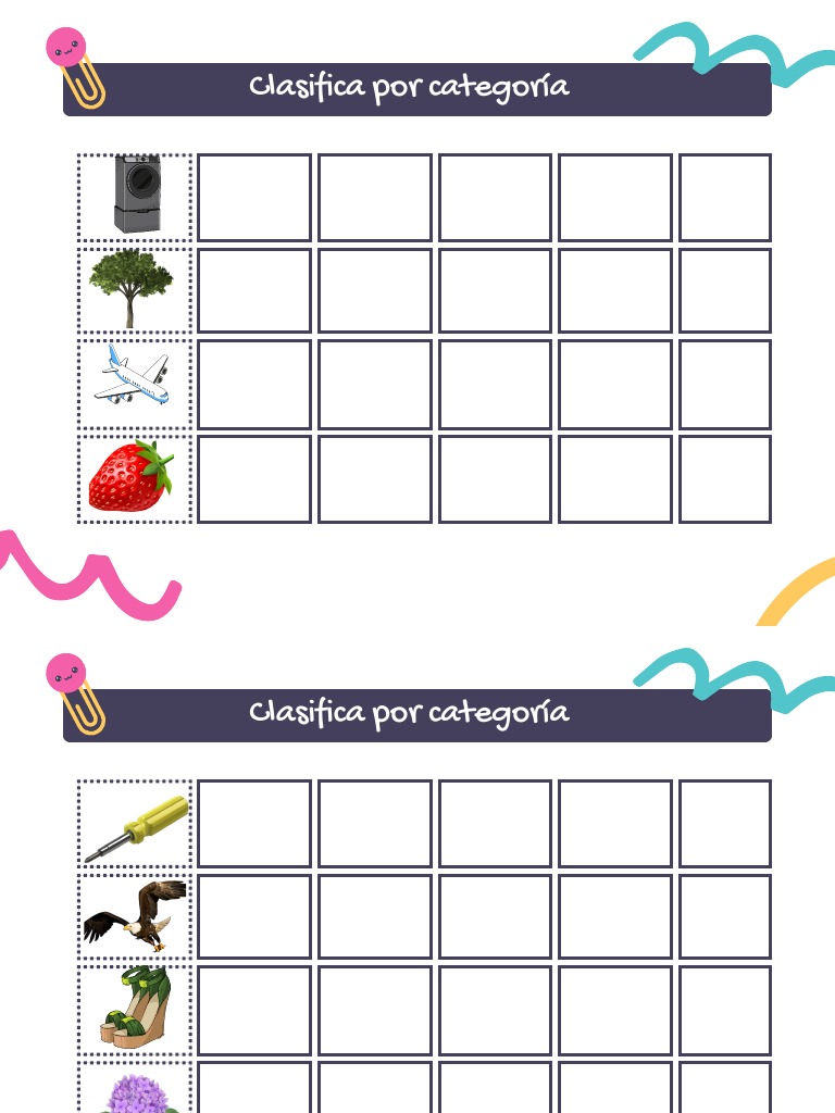 Clasificación Por Categorías | PDF