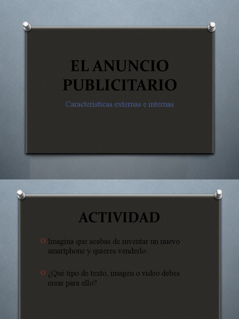 El Anuncio Publicitario Características Externas E Internas Pdf