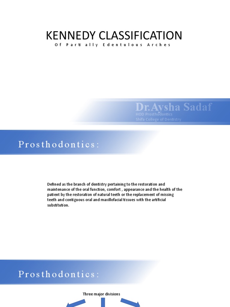 Kennedy Classification 3 | PDF | Prosthodontics | Dentures