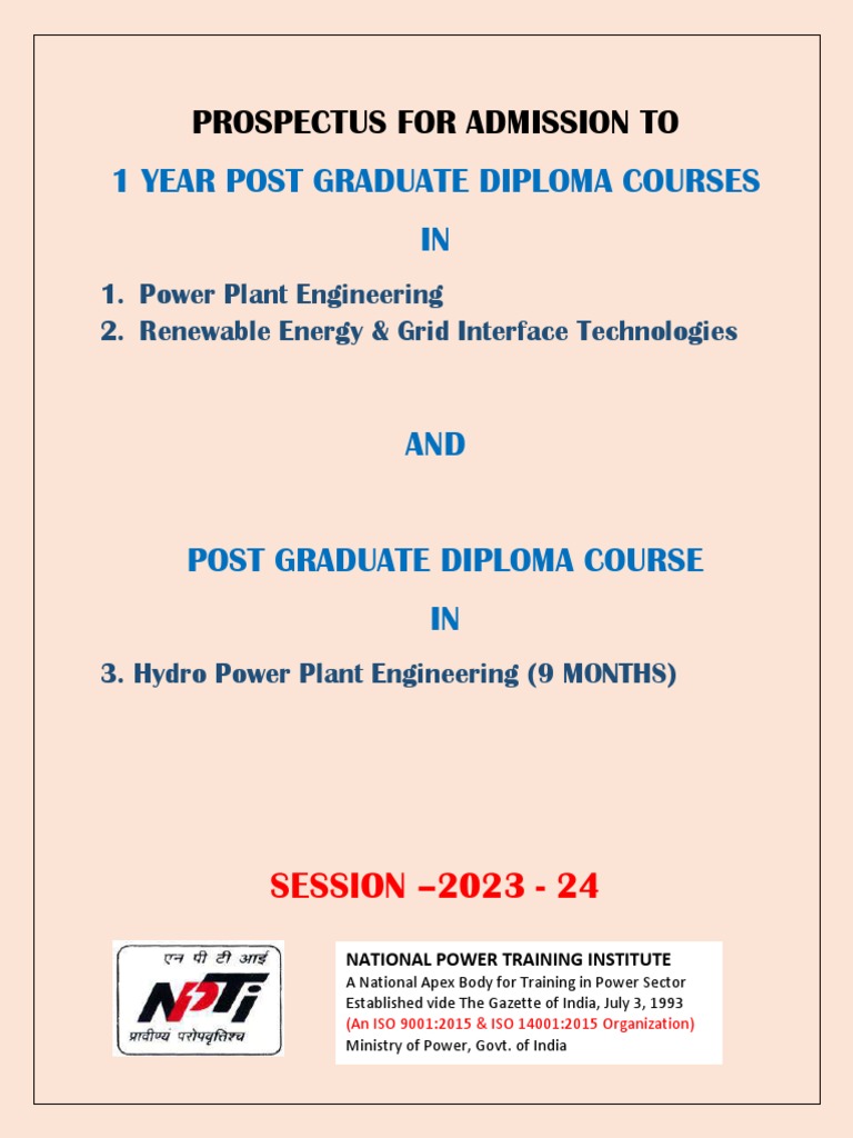 PGDC Prospectus - Summer-2023-24 Final - CMPRSD | PDF | Solar Power ...