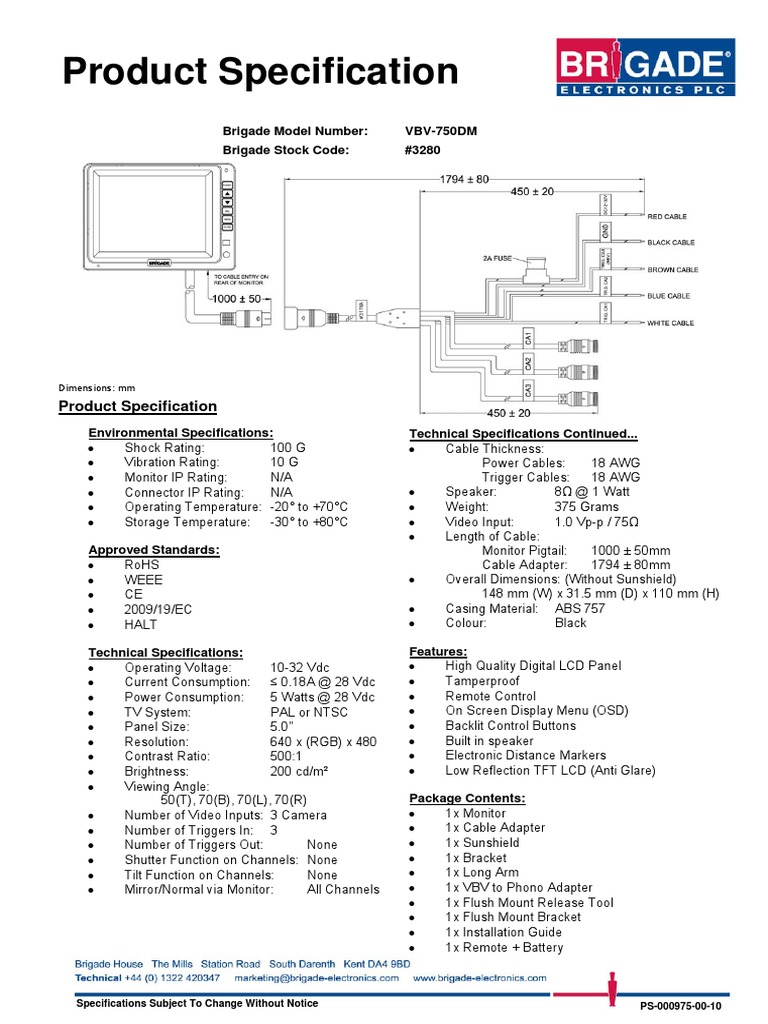 Moniteur - Caméra BriGade | PDF | Computer Monitor | Video