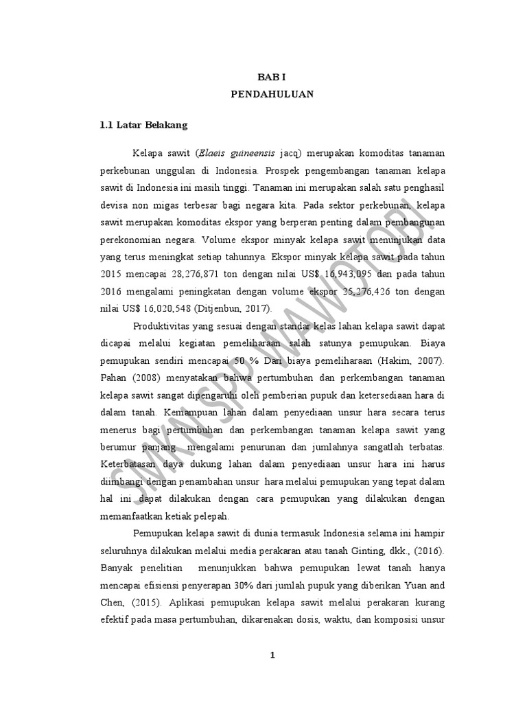 Pemeliharaan Tanaman Kelapa Sawit Optimal | PDF | Sains & Matematika