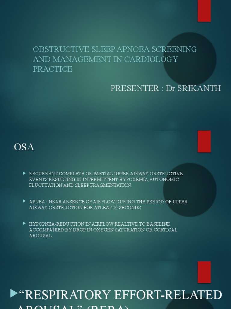 Osa Final | PDF | Sleep Apnea | Clinical Medicine