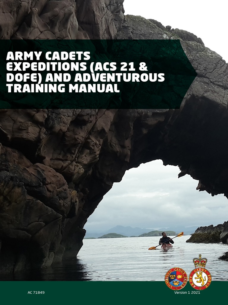 Army Cadet Expeditions Training Manual | PDF | Risk | Mountaineering