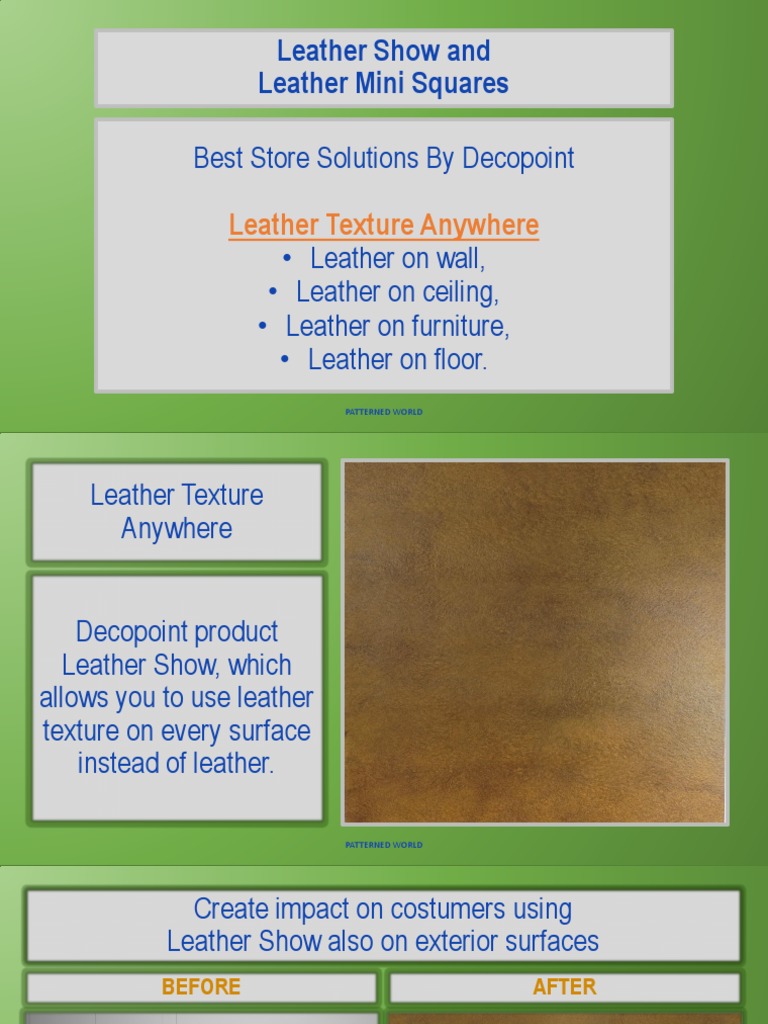 Leather Show and Leather Mini Squares | PDF