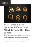 K-Factor Formula For Fire Sprinklers and Water Mist | PDF | Fire ...