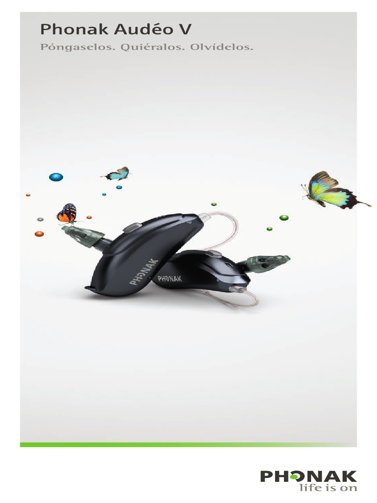 Folleto Phonak Audeo V | PDF | Audífono