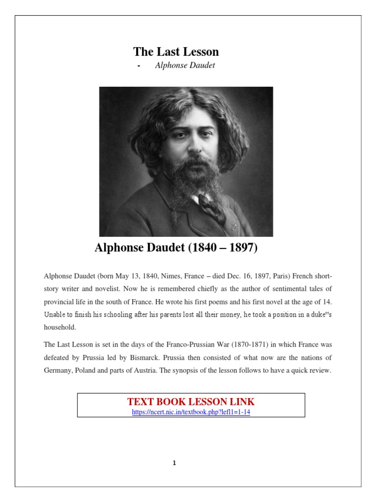 The Last Lesson - Interactive Class | PDF | Kingdom Of Prussia