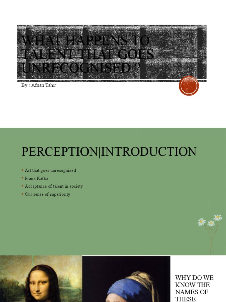 What Happens To Talent That Goes Unrecognised | PDF | Poetry