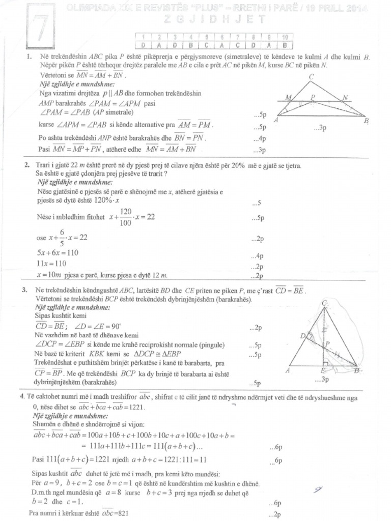 detyra per gara te shkolles fillore (Plus dhe t.t.) | PDF
