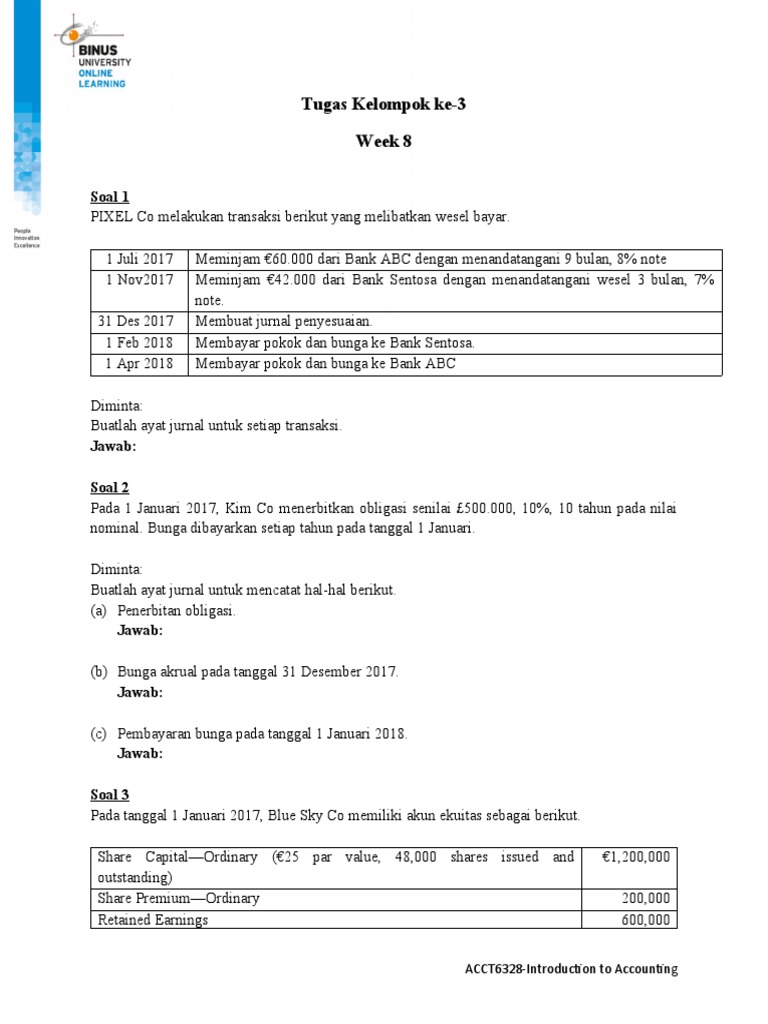 Team 2 - TK3 Introduction To Accounting | PDF