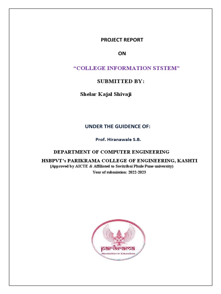 College Information System | PDF