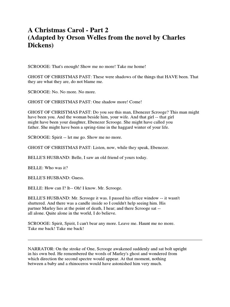 A Christmas Carol - Part 2 | PDF