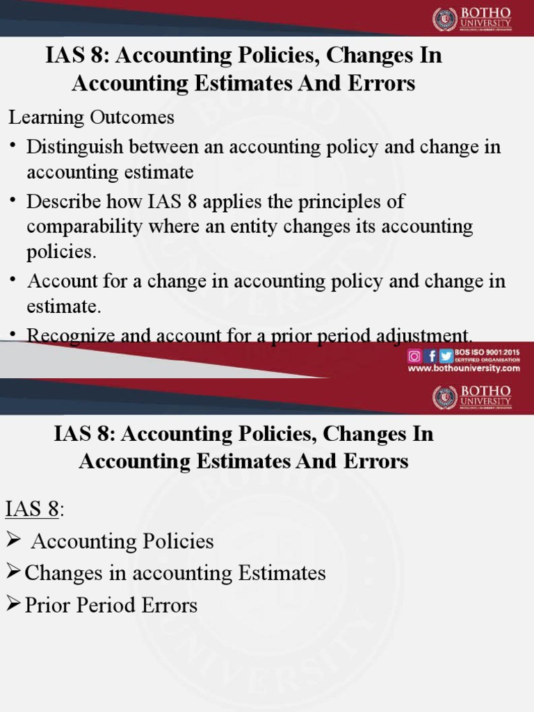IAS 8: Accounting Policy Changes Guide | PDF