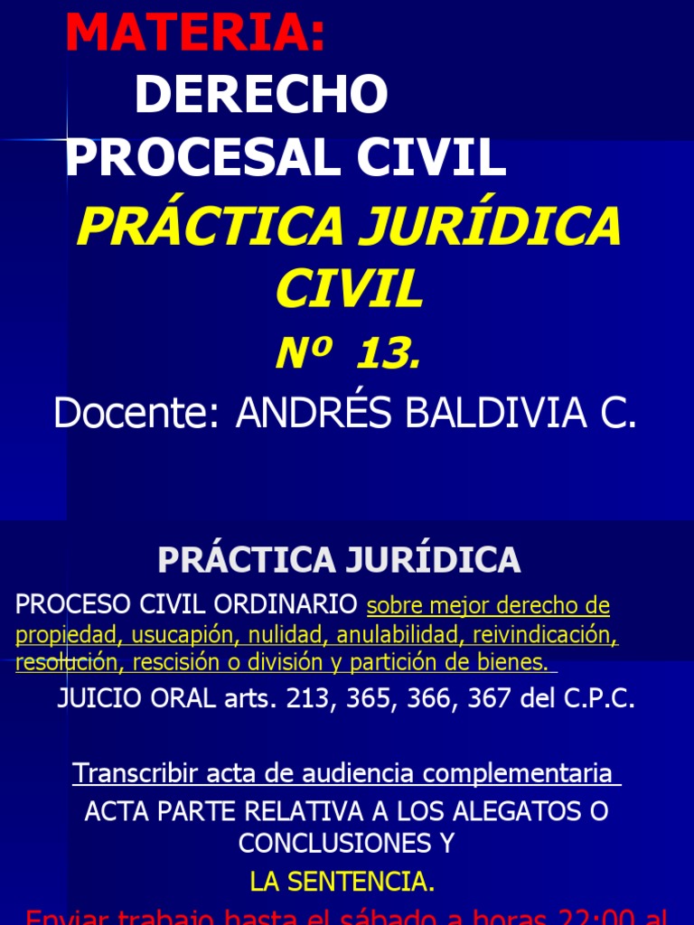 Práctica Acta de Audiencia Complementaria | PDF | Sentencia (ley) | Ley procesal