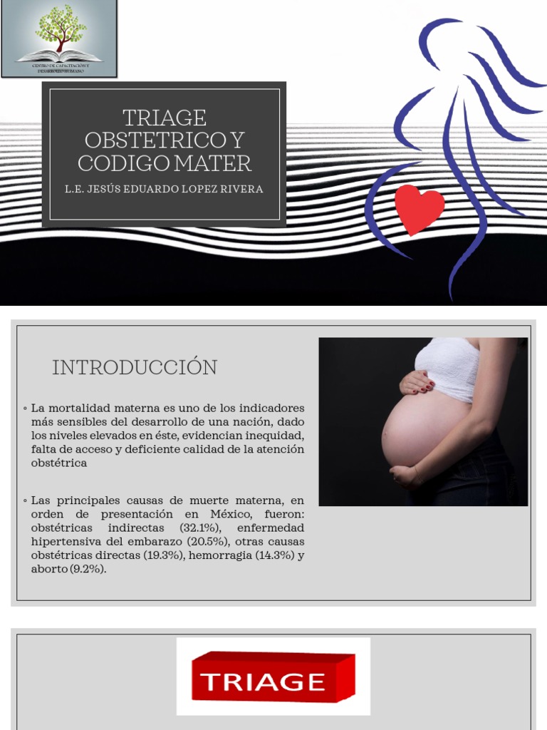 Triage Obstetrico y Codigo Mater L.E. Jesus | PDF | Partería | Lesión
