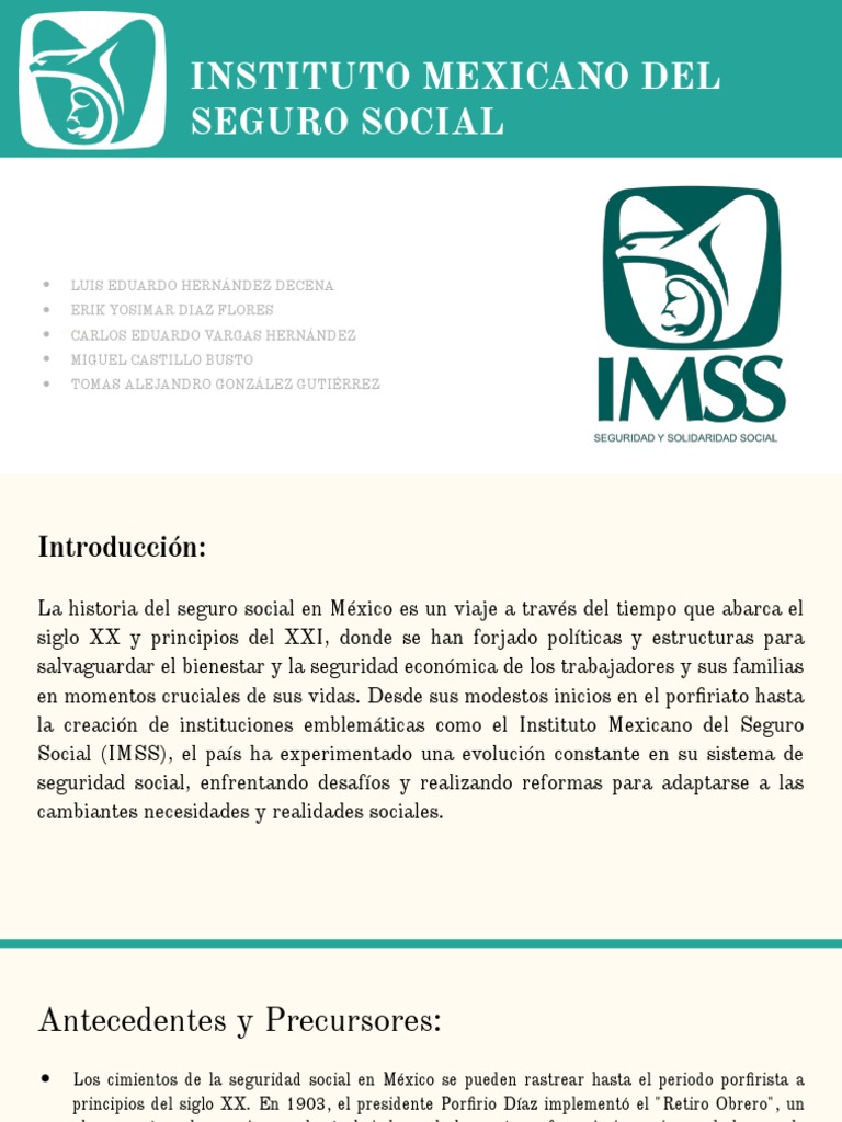Instituto Mexicano Del Seguro Social | PDF
