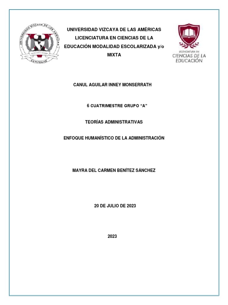 Enfoque Humanístico en Administración | PDF