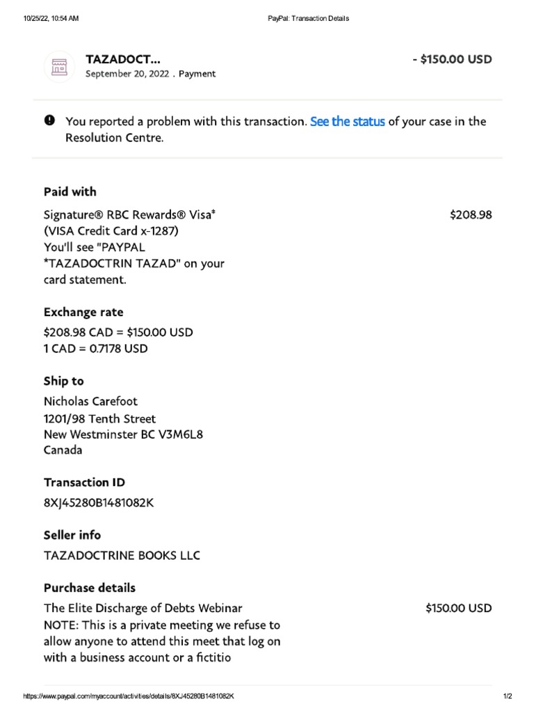 CHARGEBACK by Dustin Loxterkamp Aka Orbis Church 1 | PDF