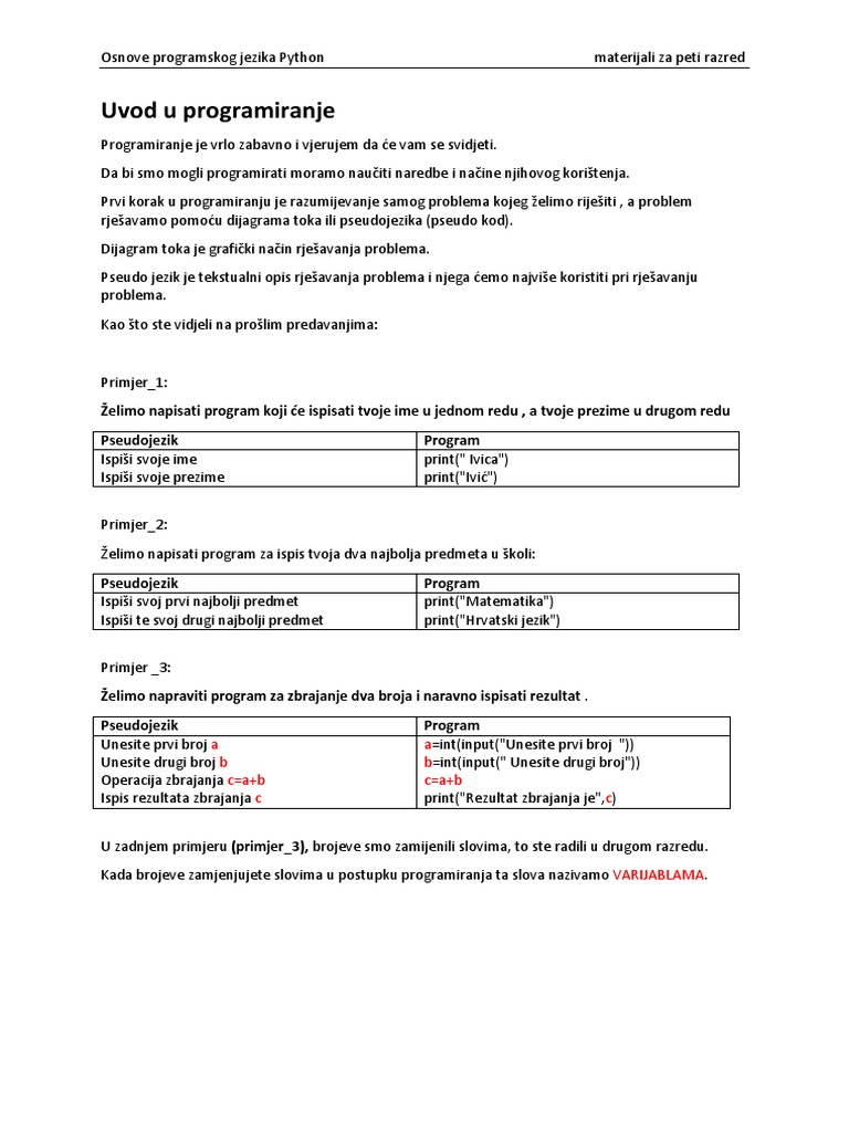 Python Skripta | PDF