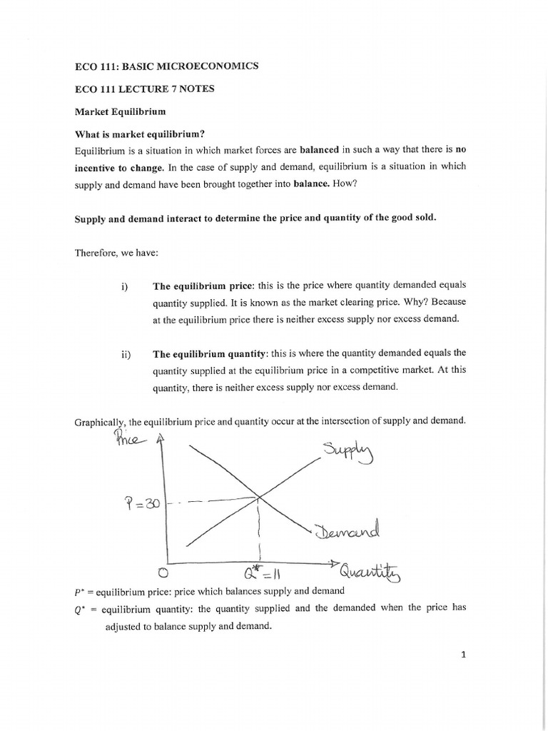 Eco 111 Lecture 7 Notes Pdf