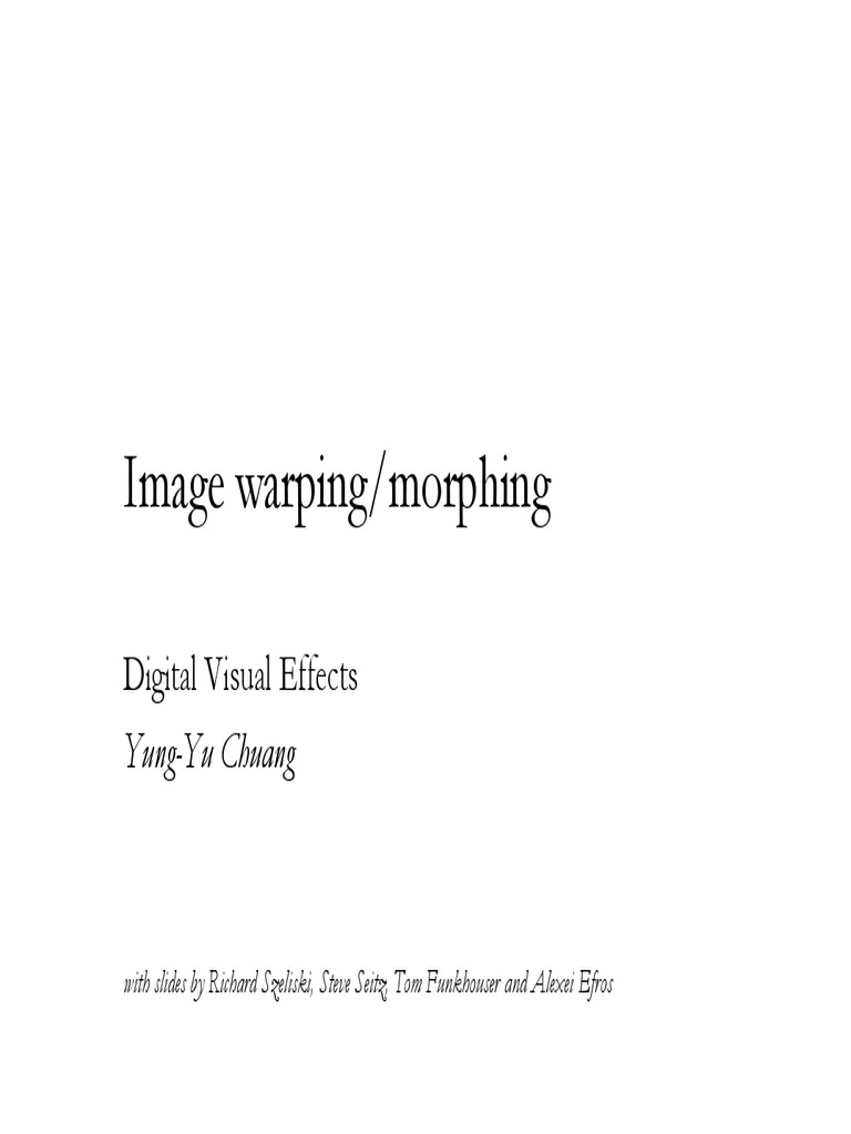 Lec05 Morphing | PDF