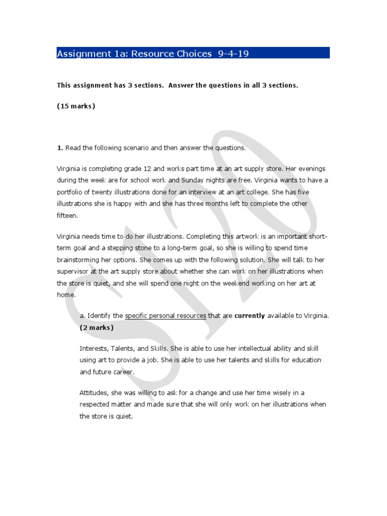 Personal Resource Strategies for Success | PDF | Carpentry | Cognition