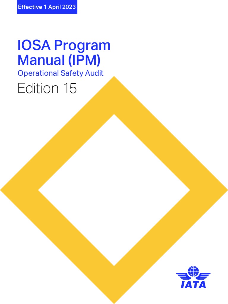 IOSA Program Manual Operation Safety Audit | PDF