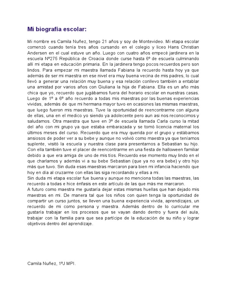 Biografia Personal | PDF