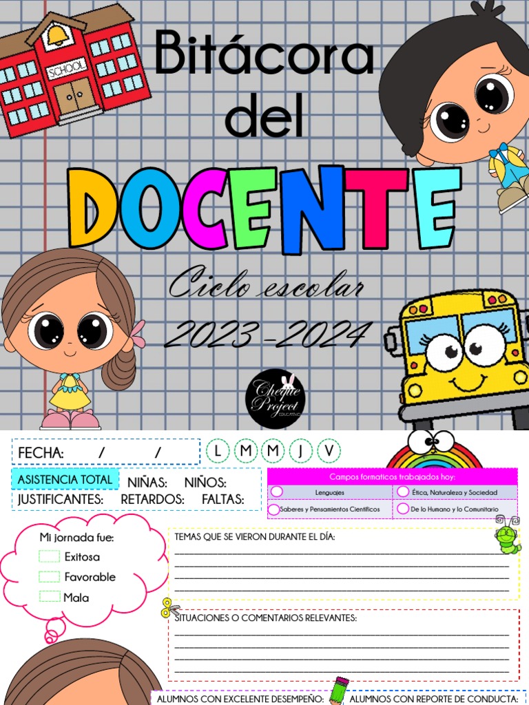 Bitácora Docente 2023-2024 | PDF