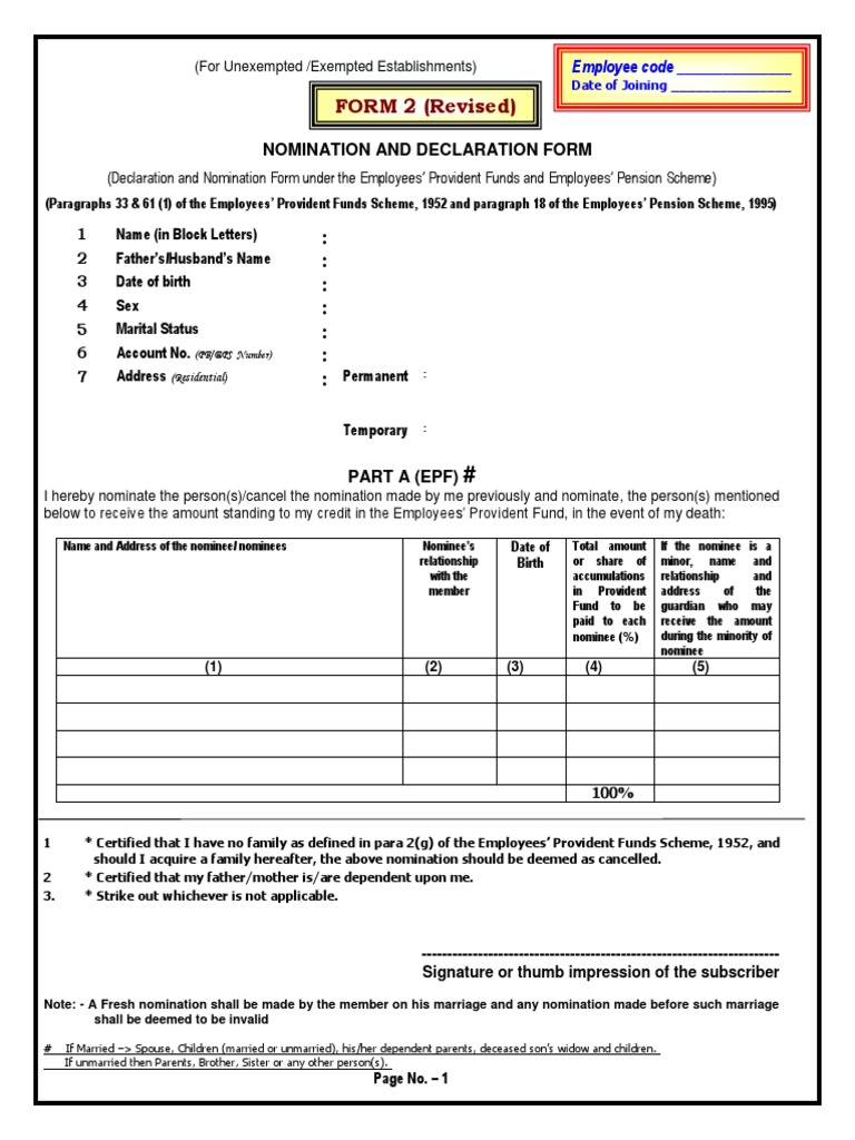 Form 2 Nomination and Declaration | PDF | Justice | Crime & Violence