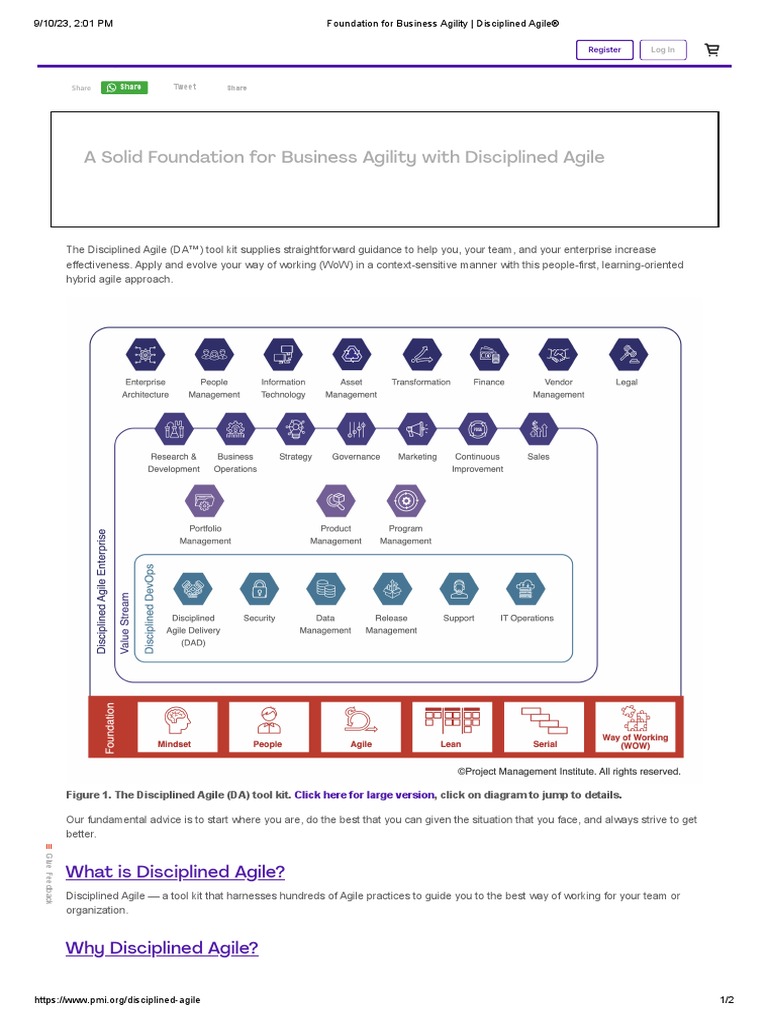 Foundation For Business Agility - Disciplined Agile® | PDF | Agile ...