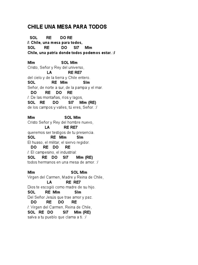 Chile Una Mesa para Todo1 | PDF