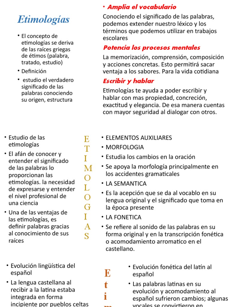 Etimologías: Raíces del Español | PDF | Lengua española | latín