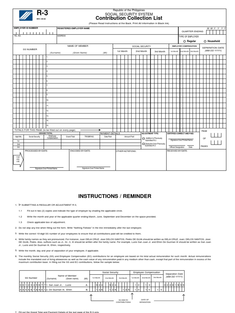 R3 Form Download Contribution Collection List | PDF | Virtue | Government
